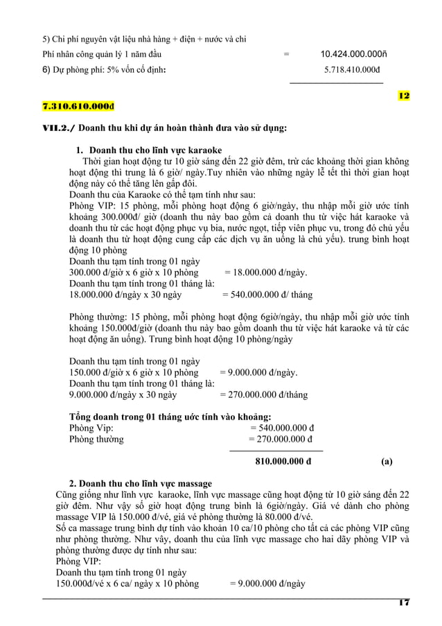 Mau du an dau tu xay dung mo rong khach san | PDF