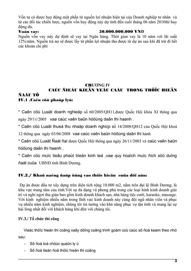 Mau du an dau tu xay dung mo rong khach san | PDF