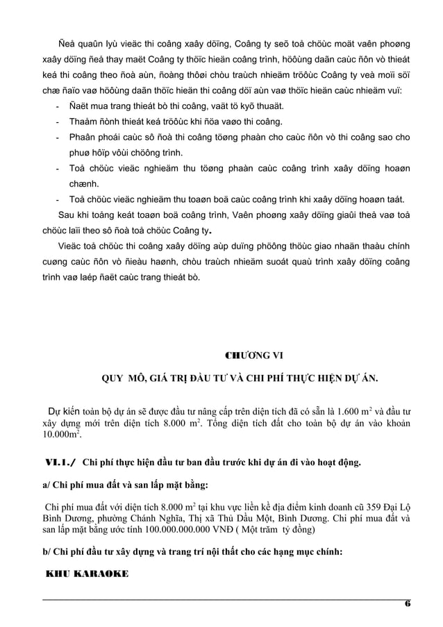 Mau du an dau tu xay dung mo rong khach san | PDF