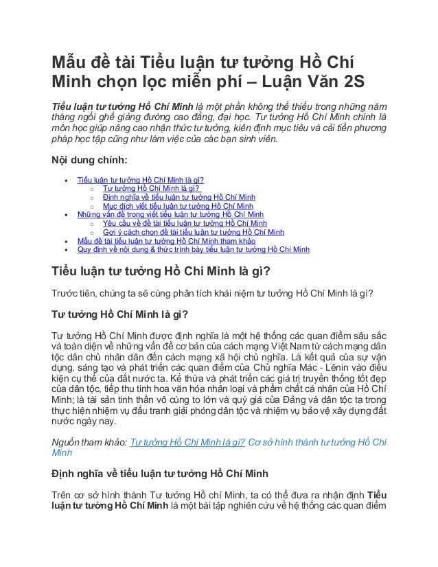 Mẫu đề tài Tiểu luận tư tưởng Hồ Chí Minh chọn lọc miễn phí – Luận Văn 2S.pdf