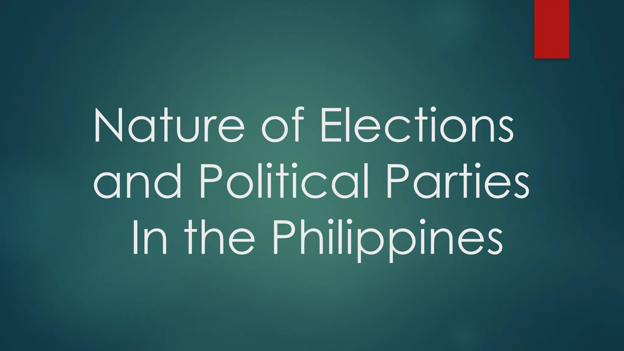 Philippine Politics and Governance for Senior High School | PPTX