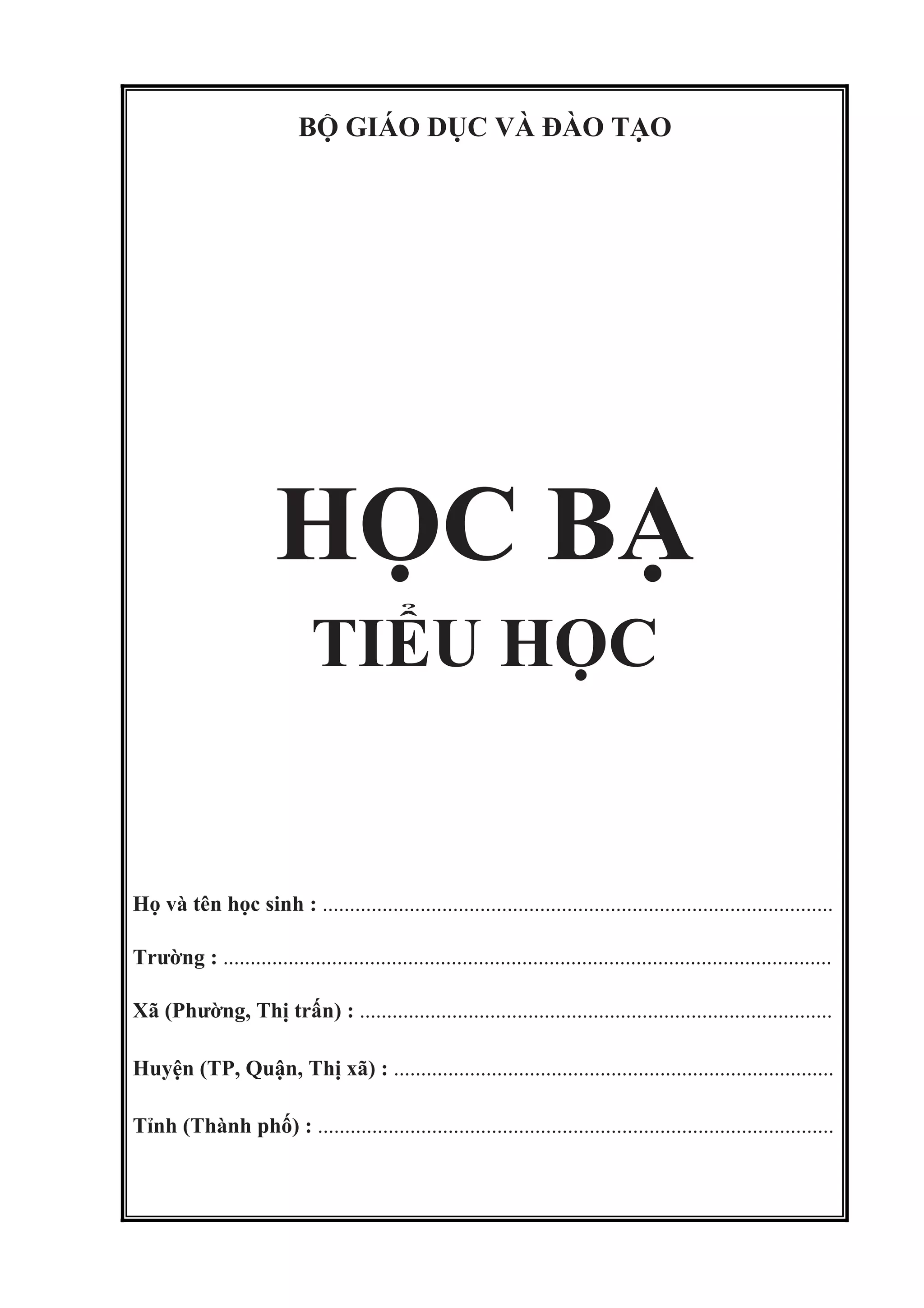 Mau hoc ba | PDF