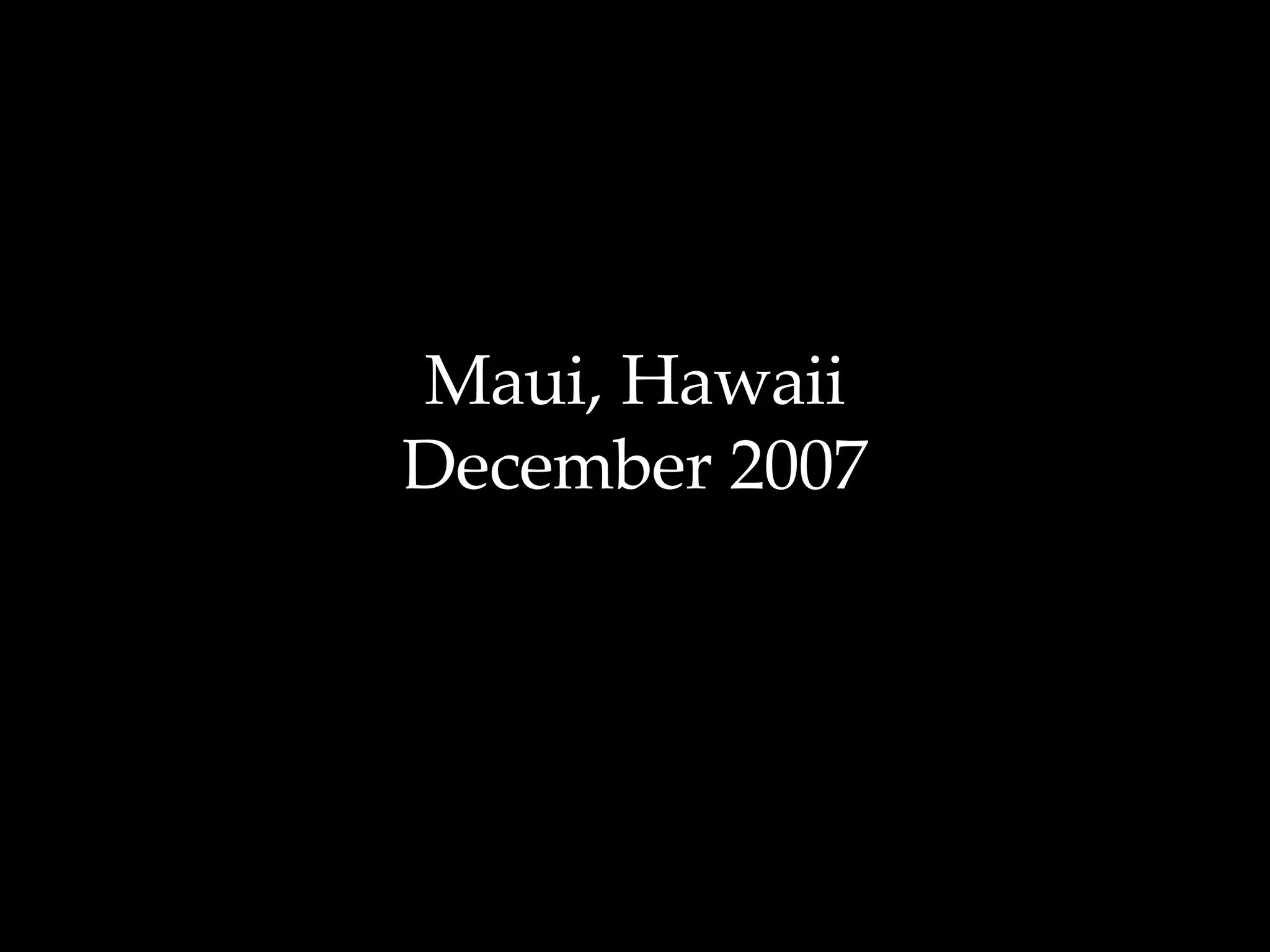 Maui, Hawaii | PPT