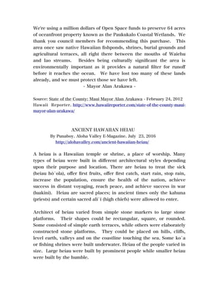 Mayor Alan Arakawa - Maui Hawaii - Sacred Rocks | PDF | Hinduism ...