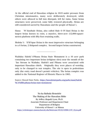 Mayor Alan Arakawa - Maui Hawaii - Sacred Rocks | PDF | Hinduism ...