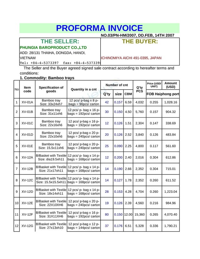 Mau invoice packing_list_3694 | PDF