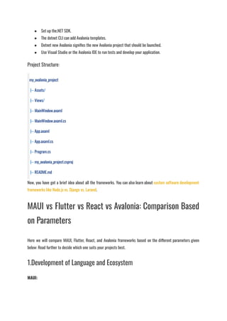 MAUI vs Flutter vs React vs Avalonia_ A Detailed Comparison.pdf