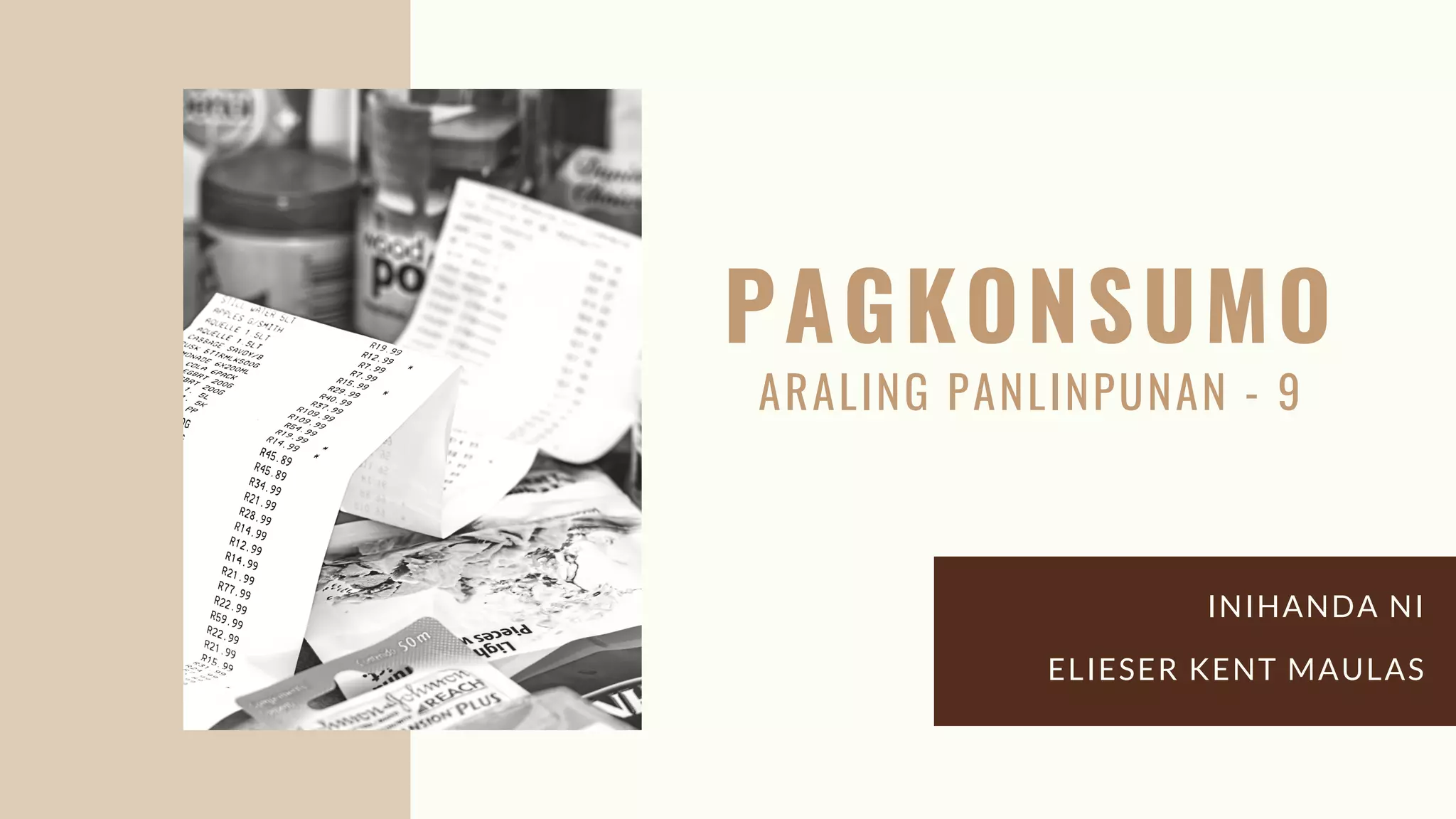 Maulas - Konsepto ng Pagkonsumo | PDF