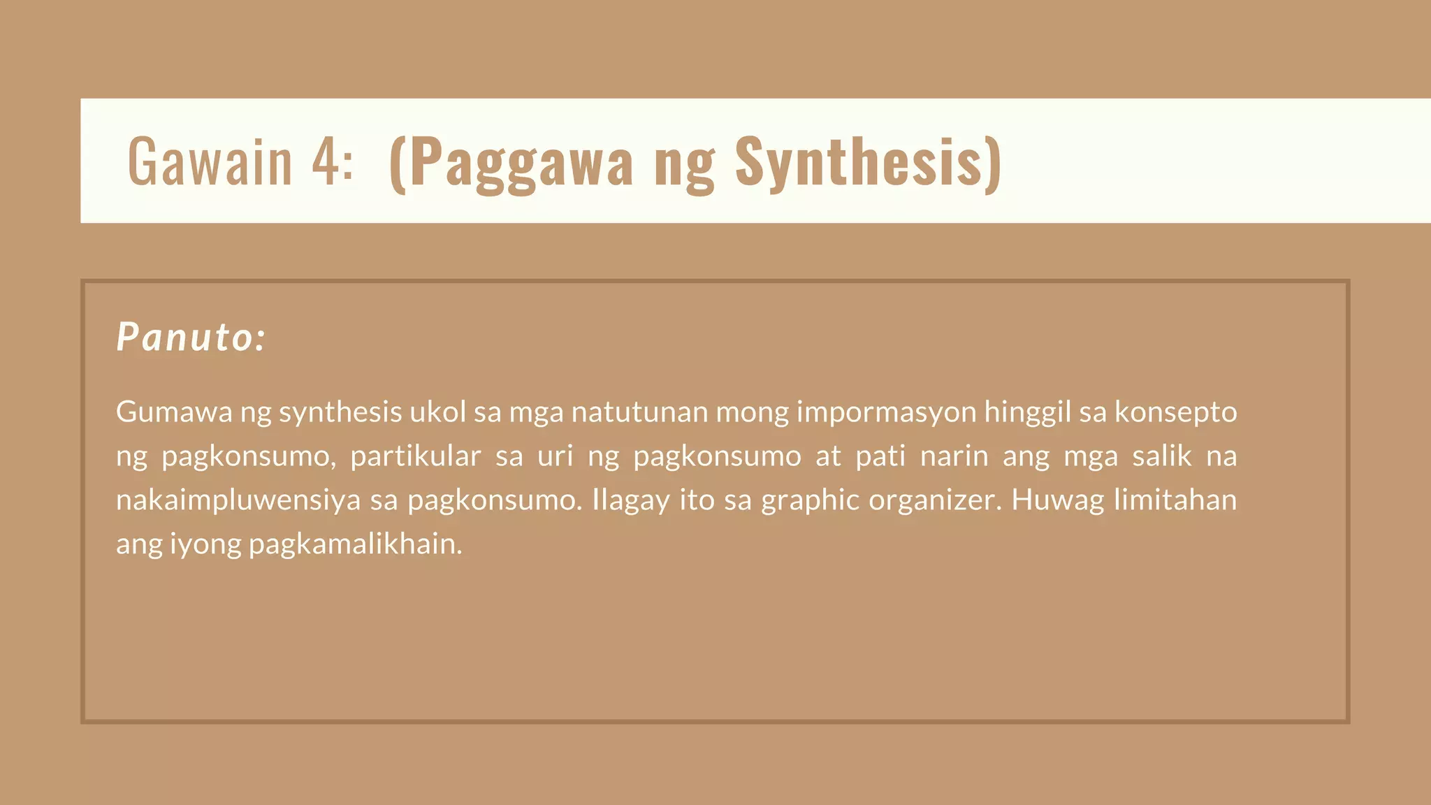 Maulas - Konsepto ng Pagkonsumo | PDF