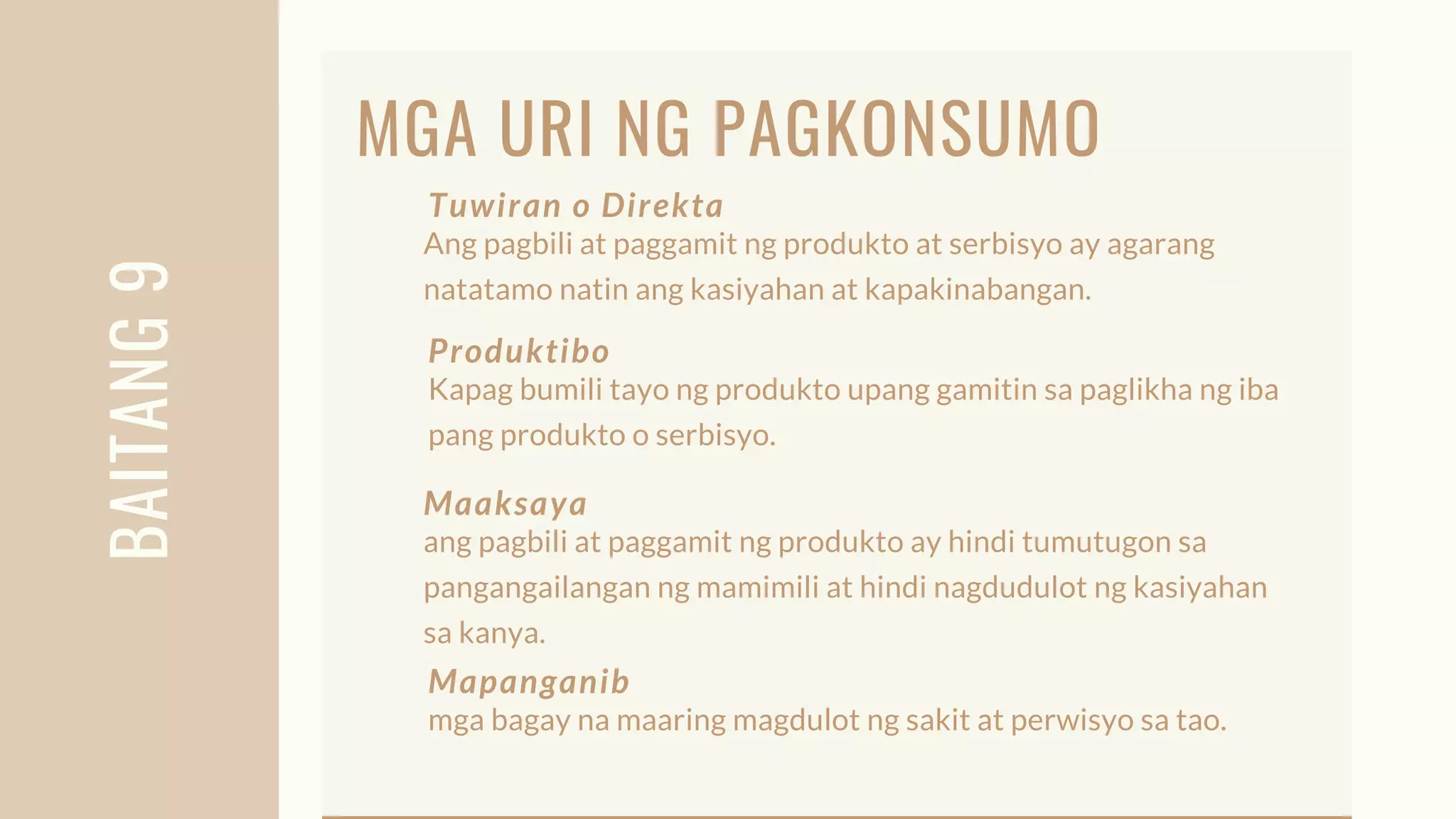 Maulas - Konsepto ng Pagkonsumo | PDF