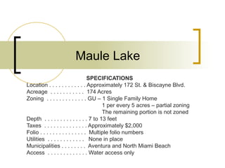 Maule Lake | PPT