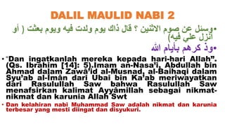 HIKMAH MAULID NABI SAW /TIADA BID'AH DISANA . | PPTX