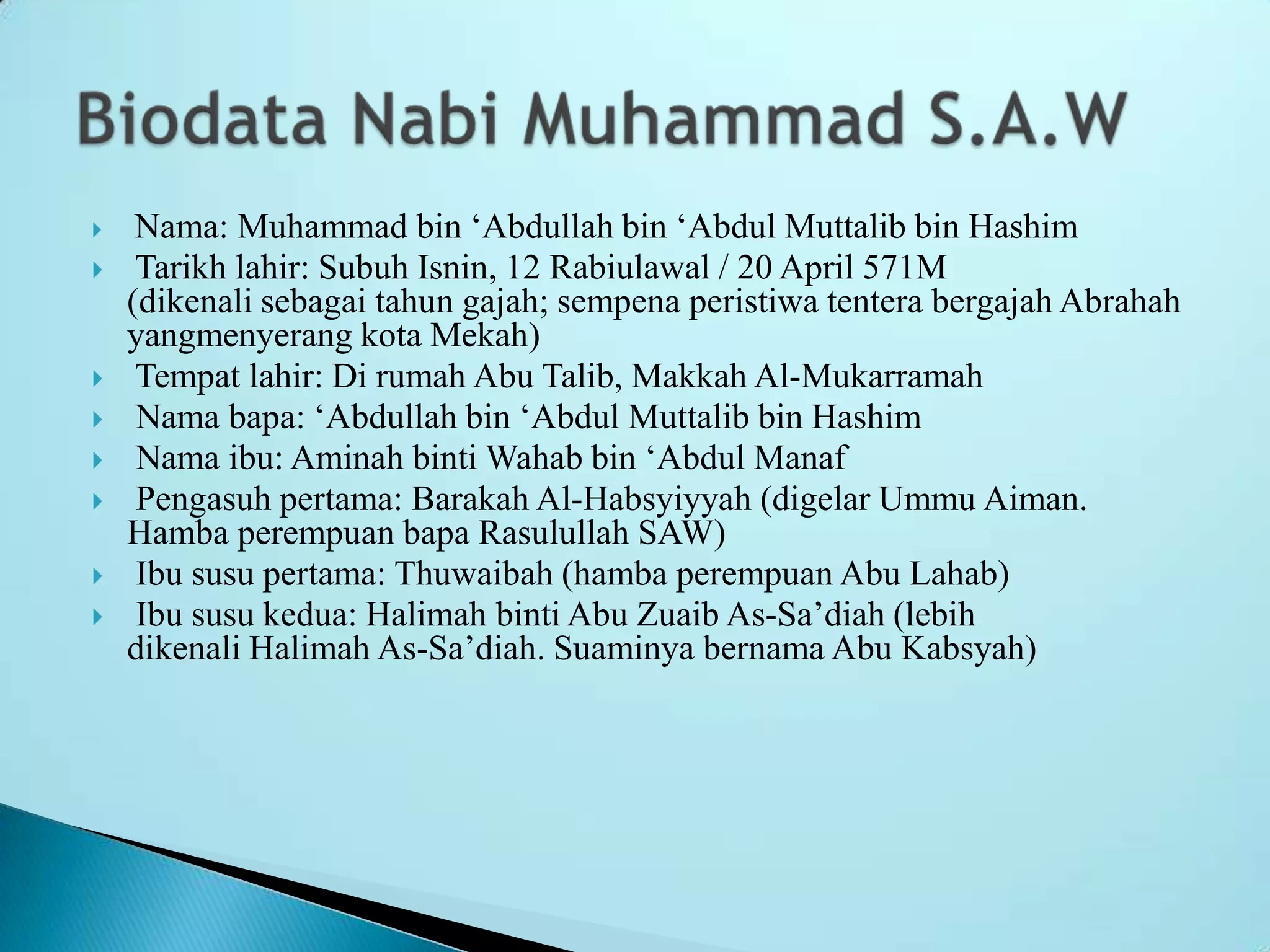 Maulidur rasul sya | PPTX