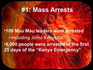 Mau Mau Rebellion Presentation | PPT