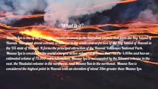Mauna Loa Volcano presentation by Admy S | PDF