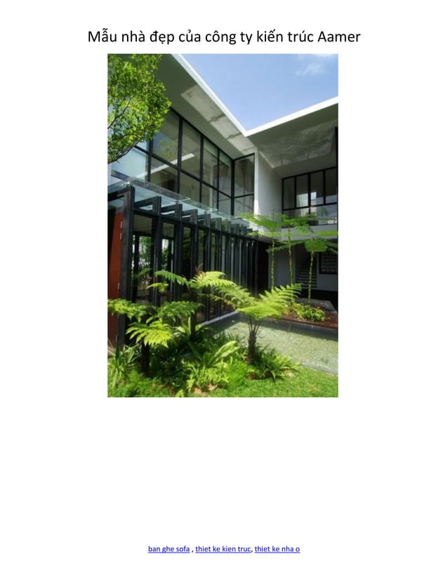 Mau nha dep cua cong ty kien truc aamer | PDF