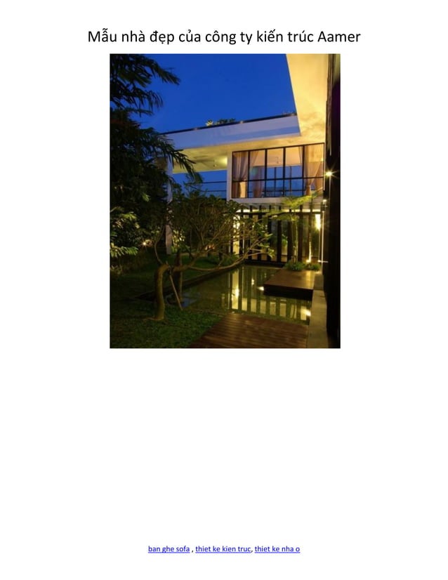 Mau nha dep cua cong ty kien truc aamer | PDF