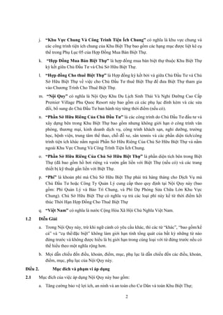 Mau noi quy khu biet thu du an premier village phu quoc | PDF