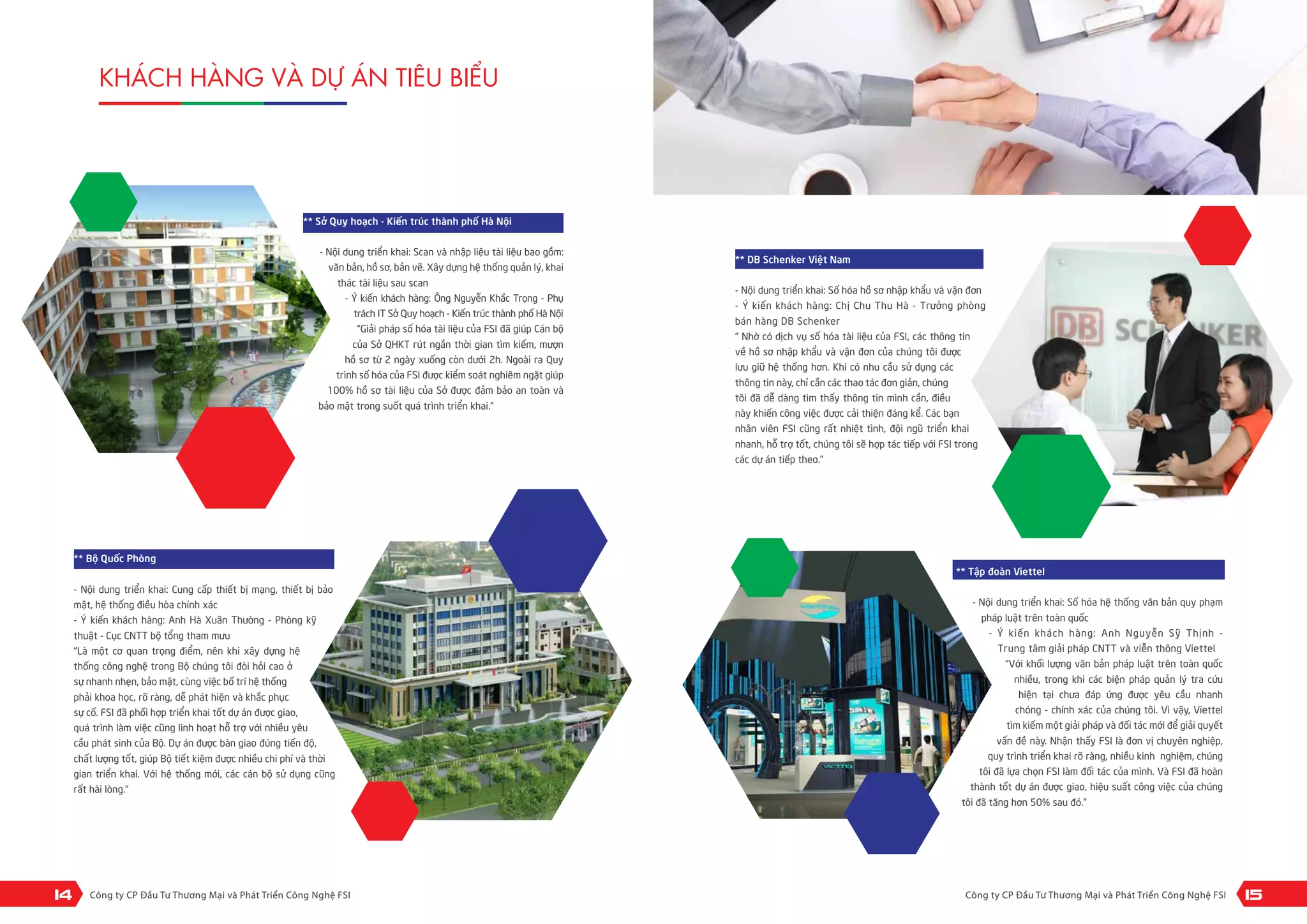 Mẫu thiết kế profile Công ty Phân phối FSI | PDF
