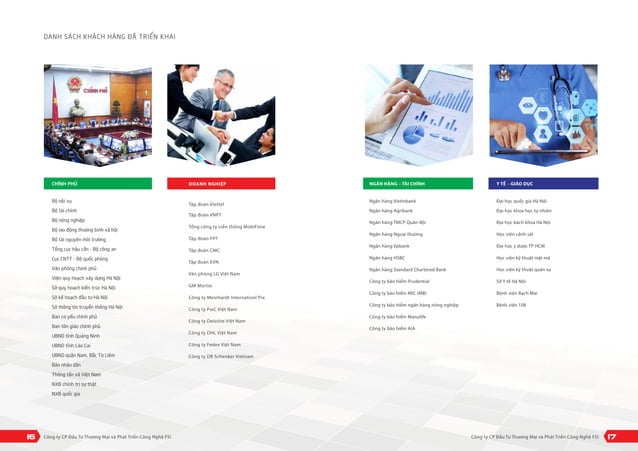 Mẫu thiết kế profile Công ty Phân phối FSI | PDF