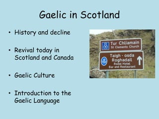 NAPS 2016 Maureen Millward - Gaelic in Scotland | PPTX