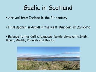 NAPS 2016 Maureen Millward - Gaelic in Scotland | PPTX