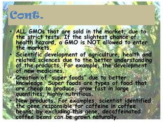 powerpoint presentation about GMO by maureen villamora BSED I-C | PPTX