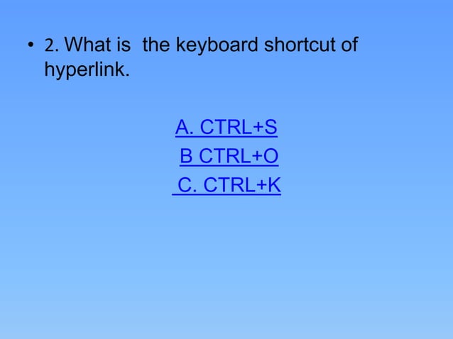 creating a hyperlink | PPTX