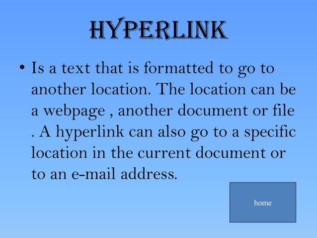 creating a hyperlink | PPTX