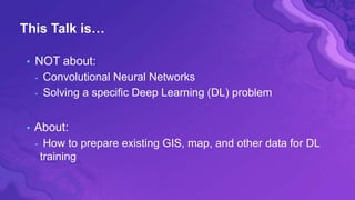 Toward Easy Export of Imagery Products and Feature Classes as Training ...