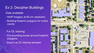 Toward Easy Export of Imagery Products and Feature Classes as Training ...