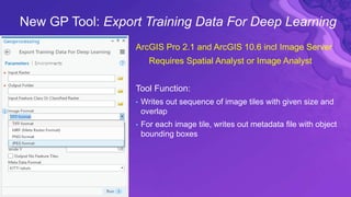 Toward Easy Export of Imagery Products and Feature Classes as Training Data for Deep Learning ...