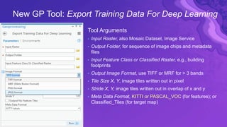 Toward Easy Export of Imagery Products and Feature Classes as Training ...