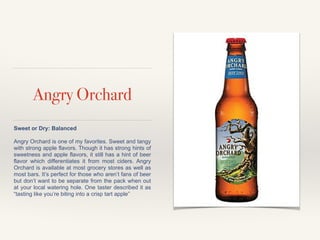 Maurice amon top 5 ciders | PPT