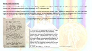 The First 2 VCs - Maurice Dease and Sidney Godley | PPTX | Death ...