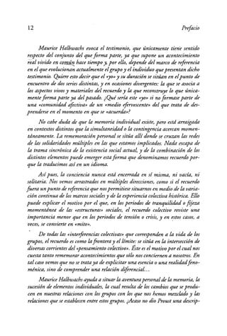 Maurice Halbwachs - La memoria colectiva. | PDF