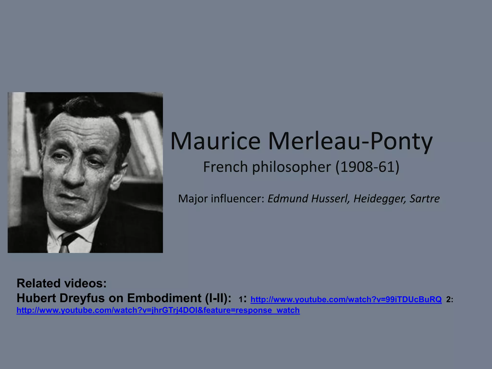 Maurice Merleau-Ponty’s approach to consciousness | PDF