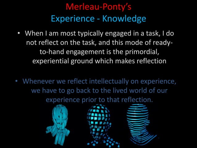 Maurice Merleau-Ponty’s approach to consciousness | PDF