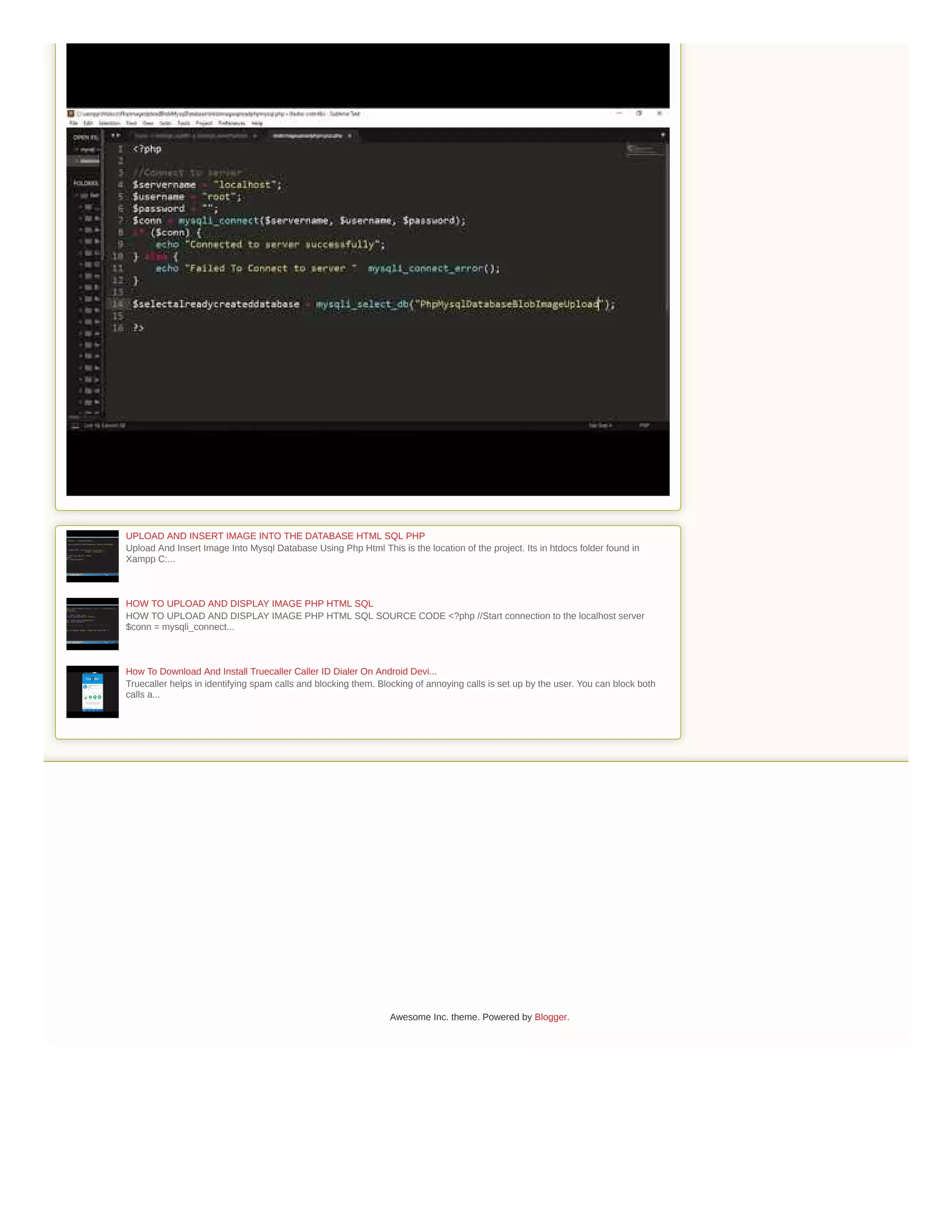 How To Upload And Display Image Php Html Sql Pdf 