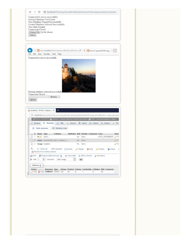 How To Upload Blob Image File To Mysql Database Using Php
