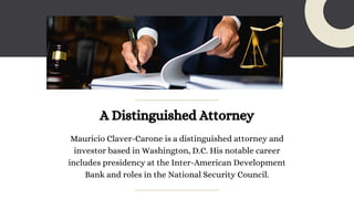 Mauricio Claver-Carone - A Prominent Attorney | PDF