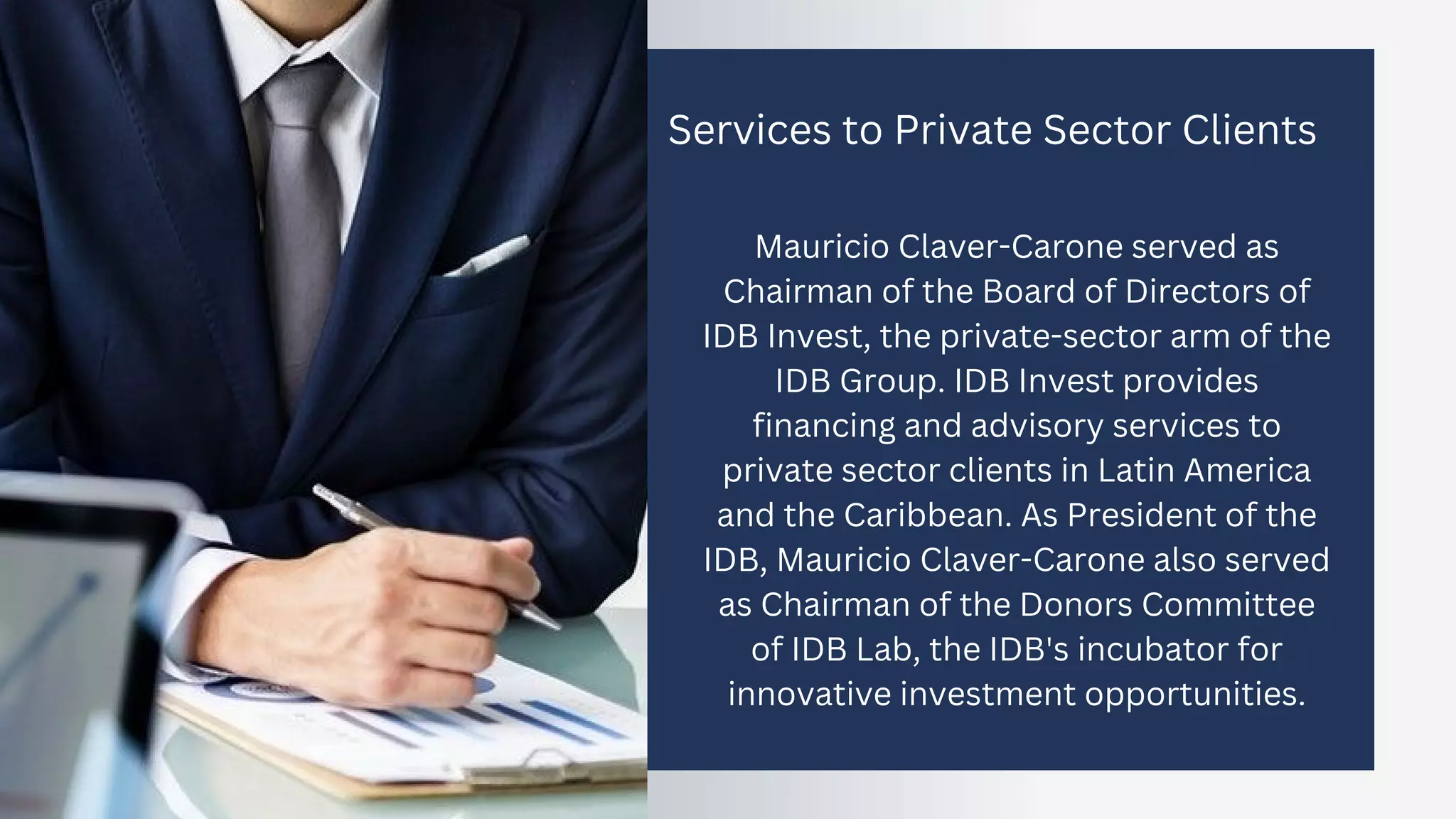 Mauricio Claver-Carone - President of the Inter-American Development Bank | PDF