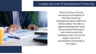 Mauricio Claver-Carone - President of the Inter-American Development Bank | PDF