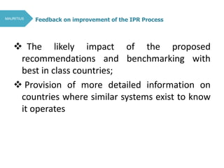 OECD investment policy review of Mauritius | PPT