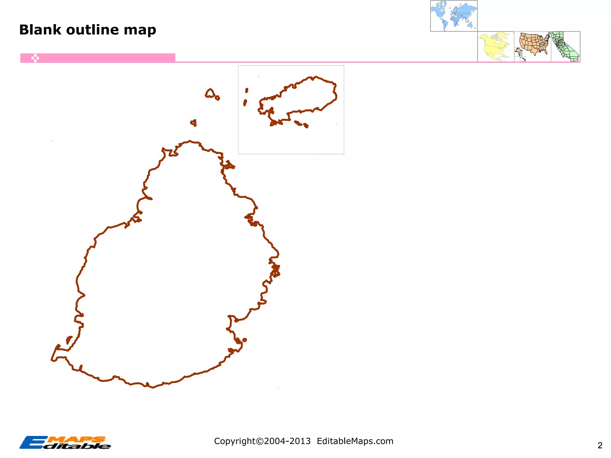 Mauritius map, Mauritius outline map, Mauritius editable map, Mauritius ...