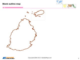 Mauritius map, Mauritius outline map, Mauritius editable map, Mauritius ...