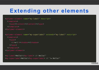 Polymer - Lego for the web! | PDF