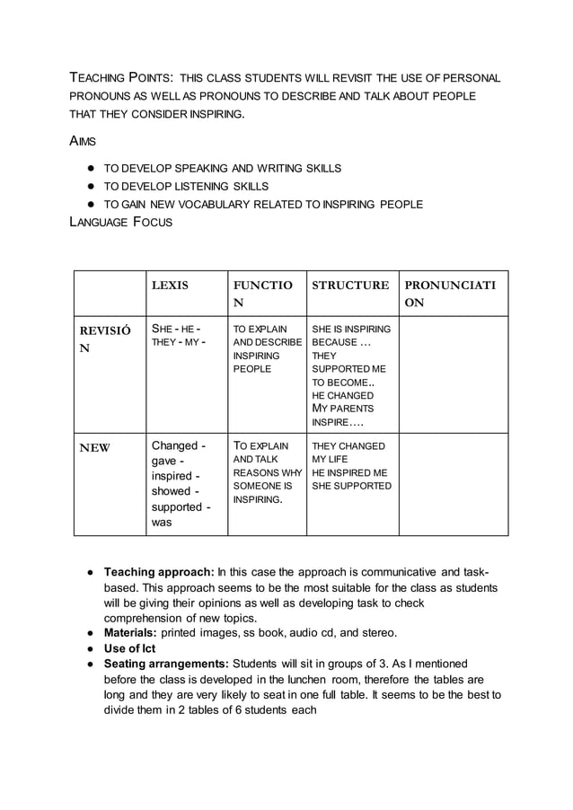 High School Lesson plan 4 | DOCX | Secondary Education | Education
