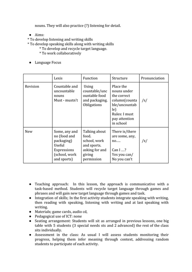 Elementary Lesson Plan 2 | PDF