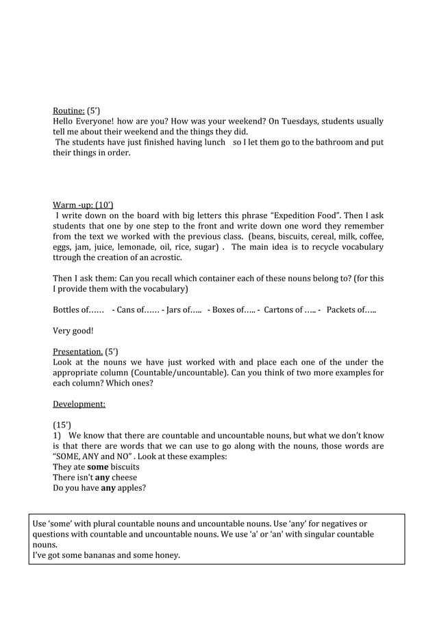 Elementary Lesson Plan 2 | PDF